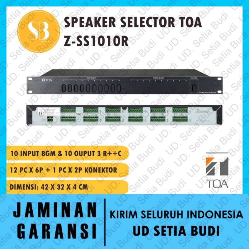 Promo Speaker Selector Toa Z-ss1010r Alat Pengendali Saluran Speaker 1010 Diskon 23% Di Seller ...