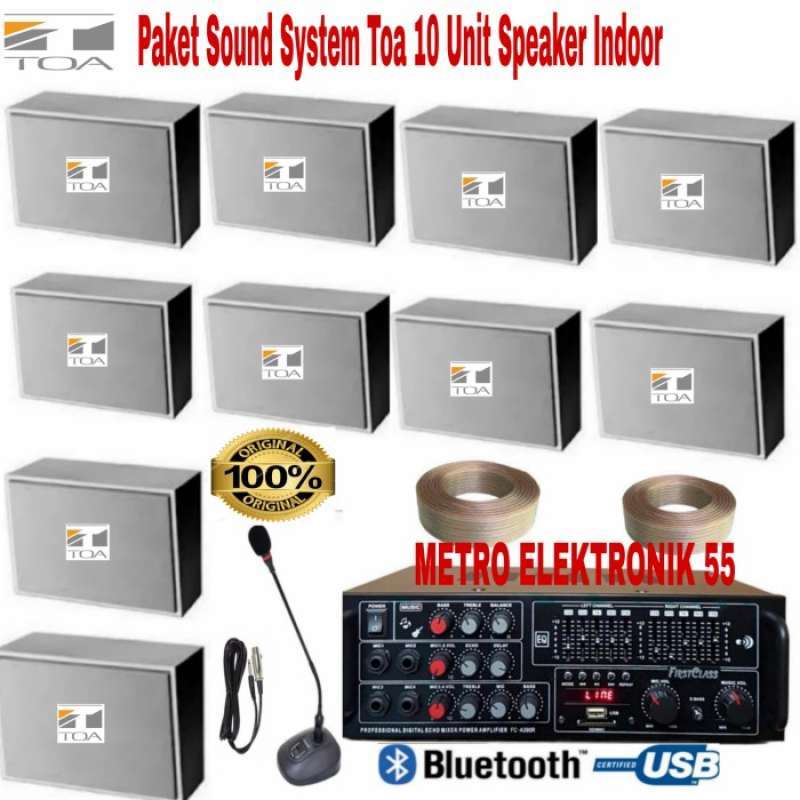 Promo Paket Sound System Toa 10 Unit Speaker Indoor Original Diskon 23% ...