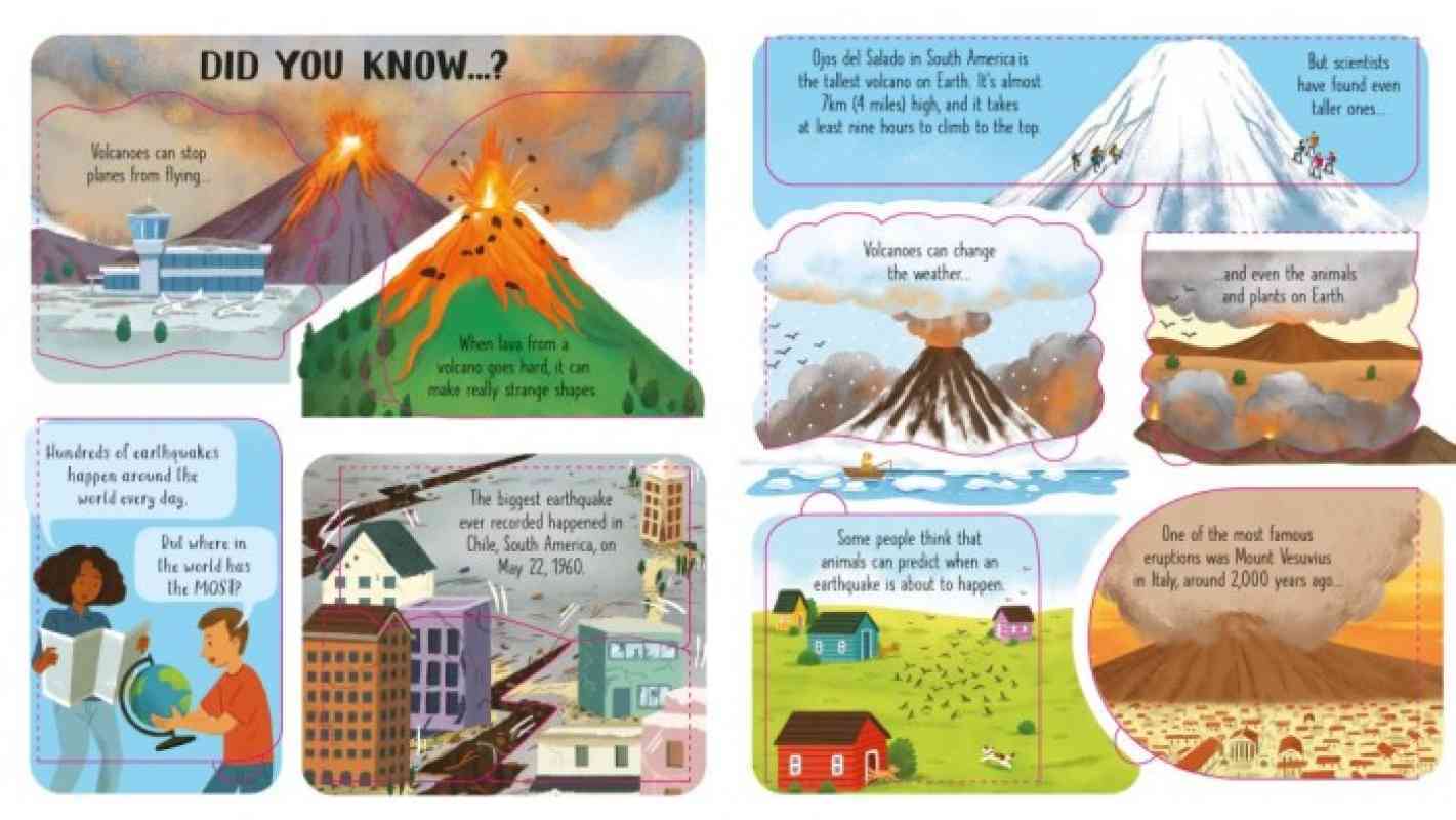 Promo Buku Usborne Book Look Inside Volcanoes And Earthquakes Diskon 23 ...
