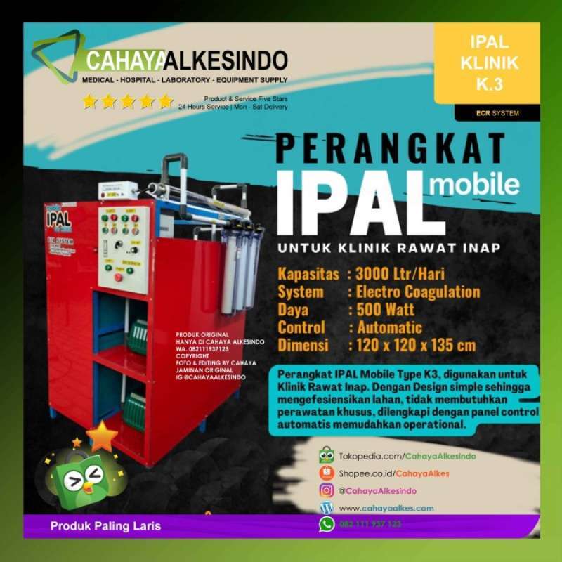 Promo Ipal Portable Mesin Pengolahan Limbah | Klinik Rawat Inap Type K3 ...