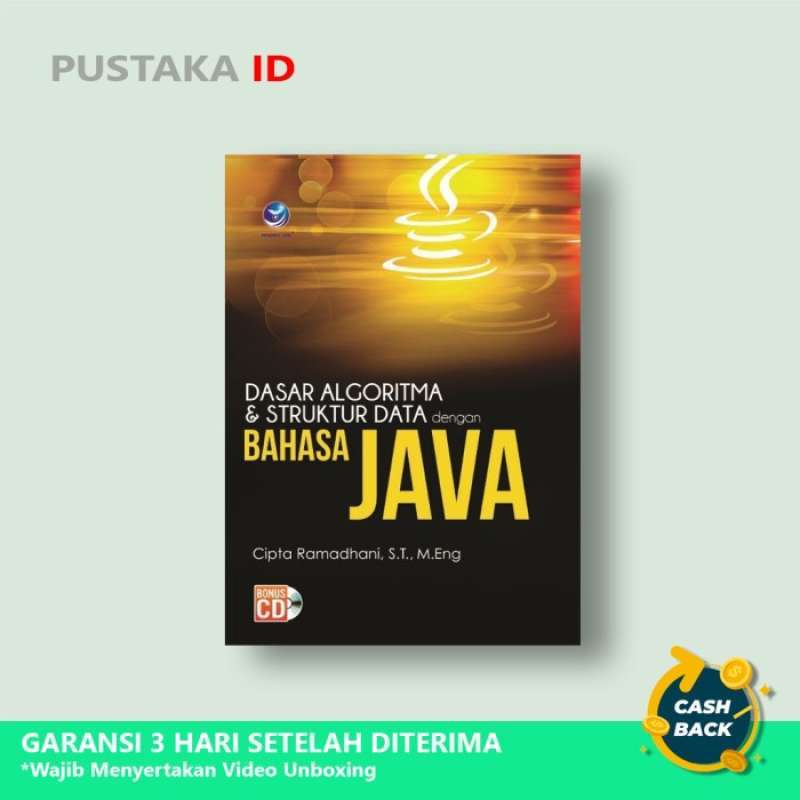 Promo Buku Dasar Algoritma Dan Struktur Data Dengan Bahasa Java+cd ...