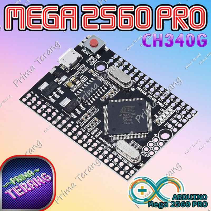 Promo Arduino Mega 2560 Pro Embed Atmega 16au Atmel Ch340g Diskon 23% ...