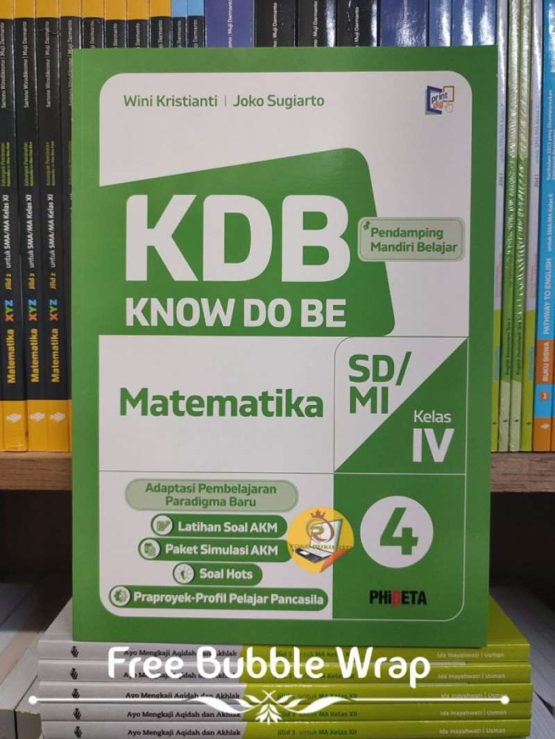 Promo Buku Kdb Know Do Be Matematika Kelas 4 Sd Kurikulum Merdeka Phibeta Diskon 23% Di Seller ...