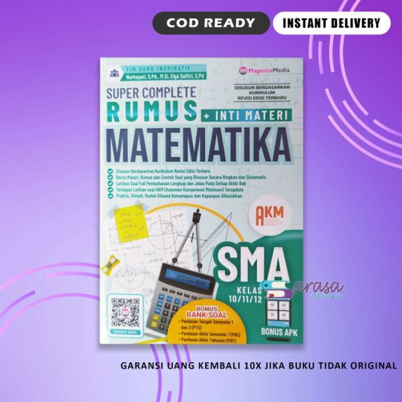 Promo Buku Pelajaran Sma Super Complete Rumus Matematika Sma/ma Kelas ...