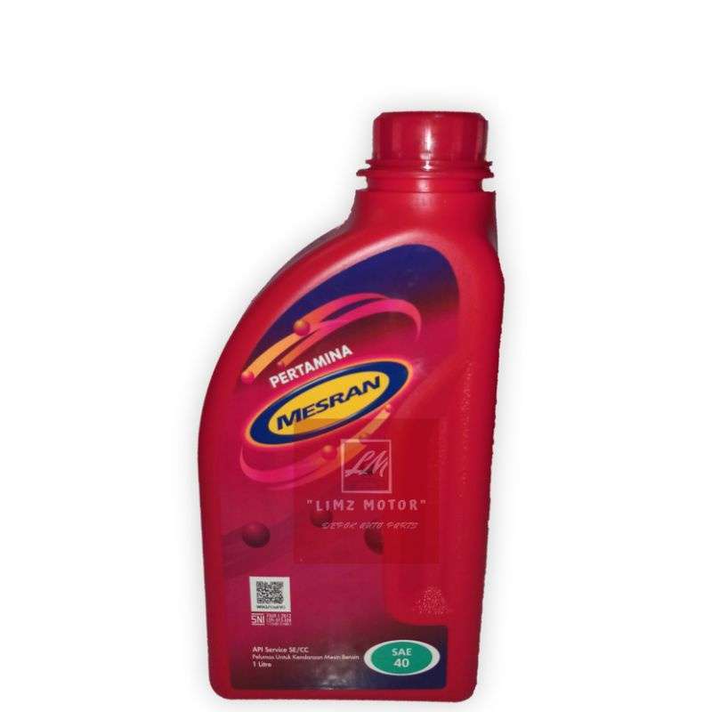 Jual Oli Pertamina Mesran Sae 40 Api Service Se Cc 1 Liter Original Di ...