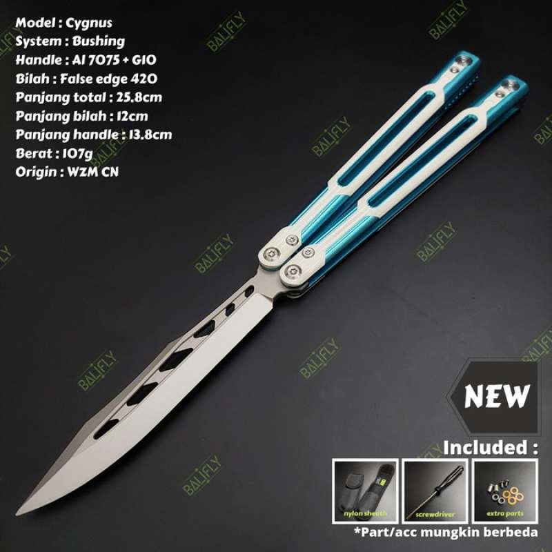 Jual Balisong Butterfly Knife Cygnus 7075 - Pink Di Seller Suzuka ...