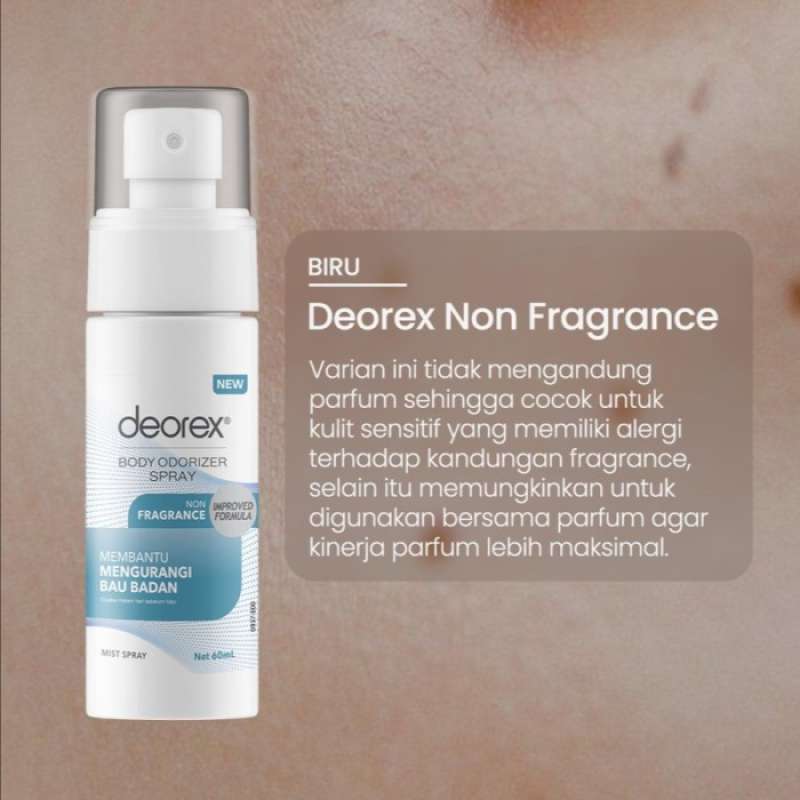 Jual Deorex Antiperspirant Deodorant Body Odorizer Spray 60ml Di Seller ...