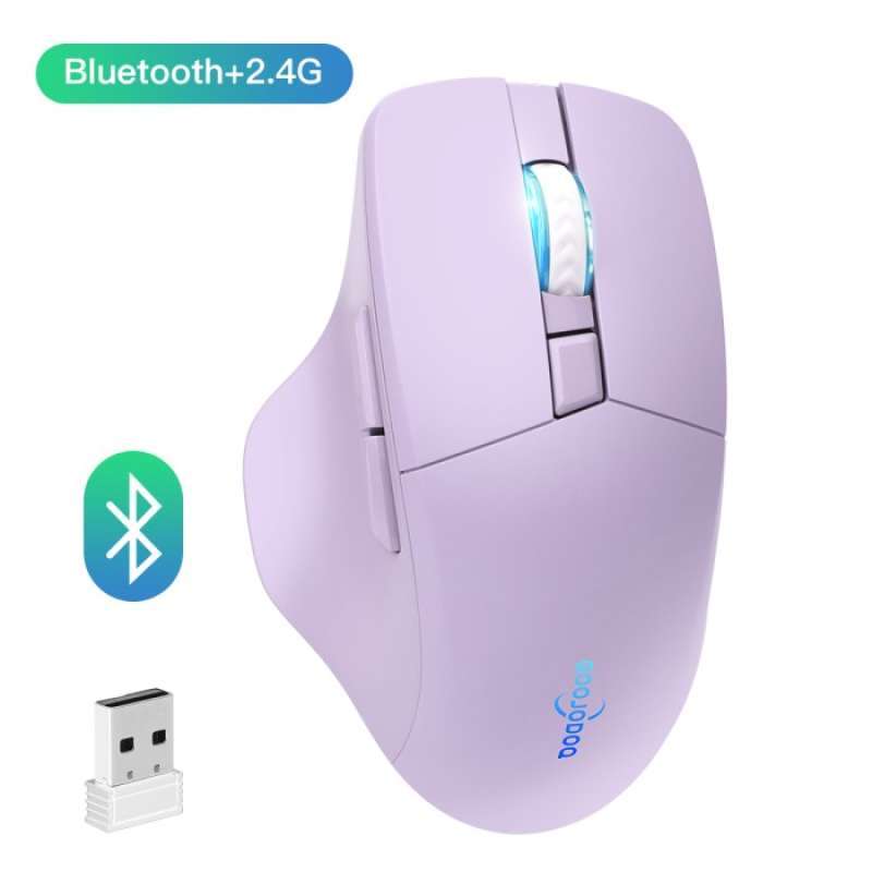 Promo Wireless Led 2.4ghz Bluetooth Pc Gaming Mouse - Ungu, 2.4 Ghz ...