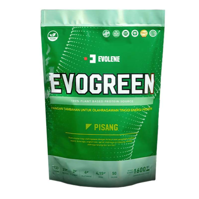 Promo Evolene Evogreen Protein Nabati Vegan 50 Sachet 1600 Gr - Plant ...