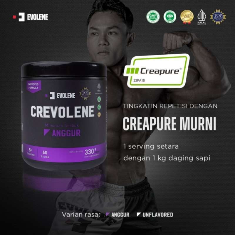 Promo Evolene Crevolene 330 Gr Creatine Monohydrate Diskon 33% Di ...