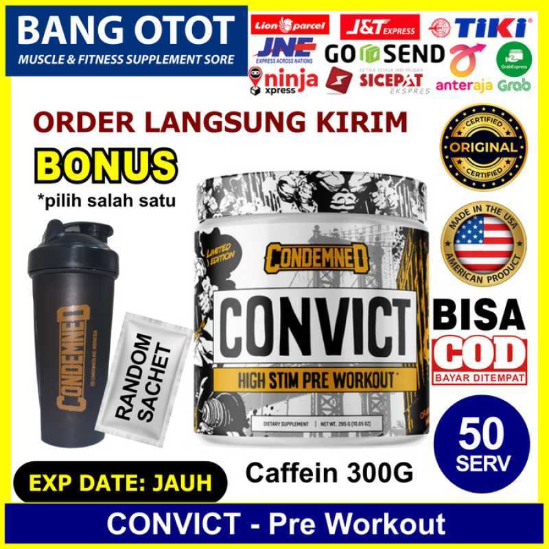 Promo Condemned Labz Usa Convict 50 Servings High Stim Pre Workout Pwo ...