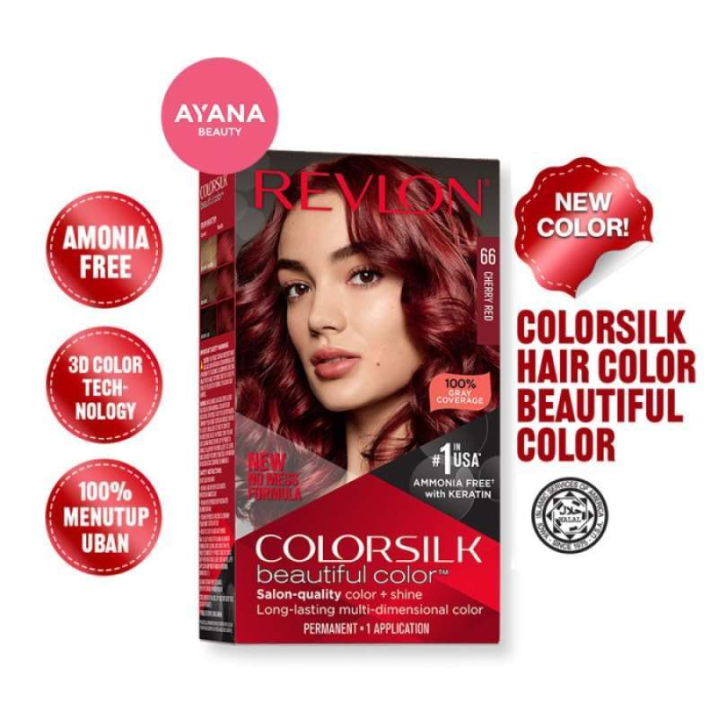 Jual Revlon Colorsilk Hair Color Cat Rambut - Cherry Red 66 Di Seller ...