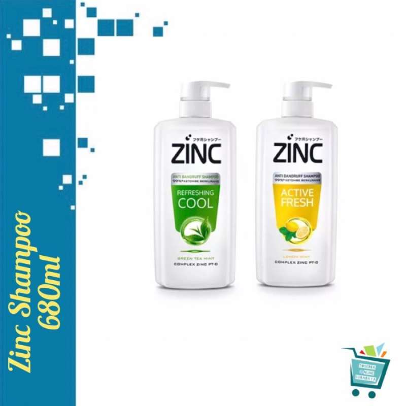 Jual Zinc Shampoo 680ml / Zinc Shampo Refreshing Cool / Active Fresh ...