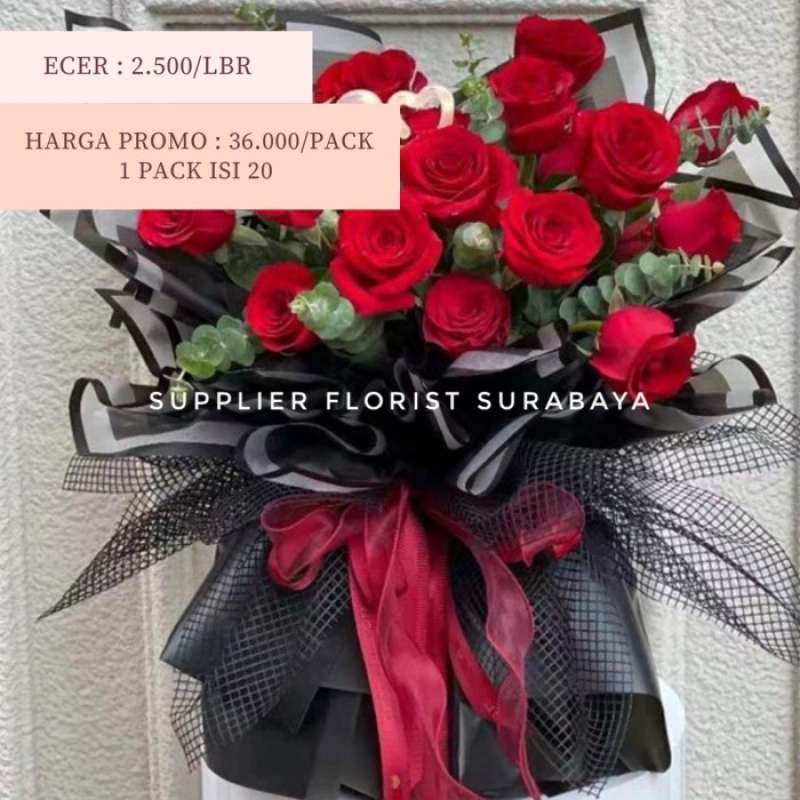 Jual [1 Pack 20 Lembar] Tb Kertas Bunga Cellophane Line List Trawang ...