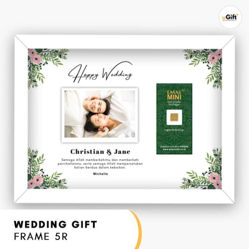 Jual Kado Pernikahan Wedding Gift Frame 5r / Kado Unik / Hampers Emas ...