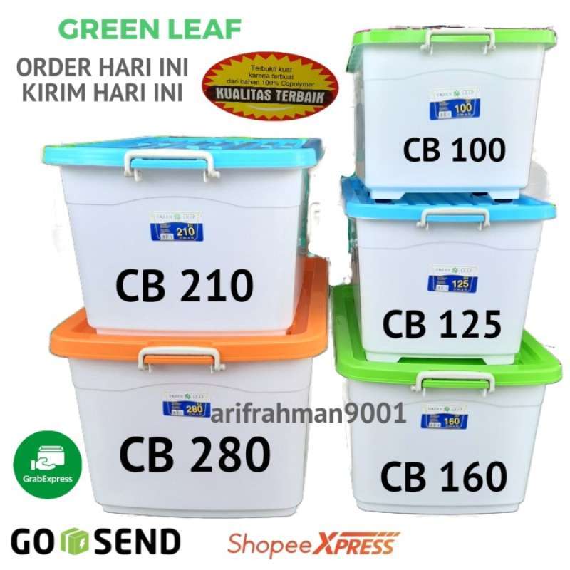 Promo Green Leaf - Sierra Container Box 100-125-160-210-280 Liter ...