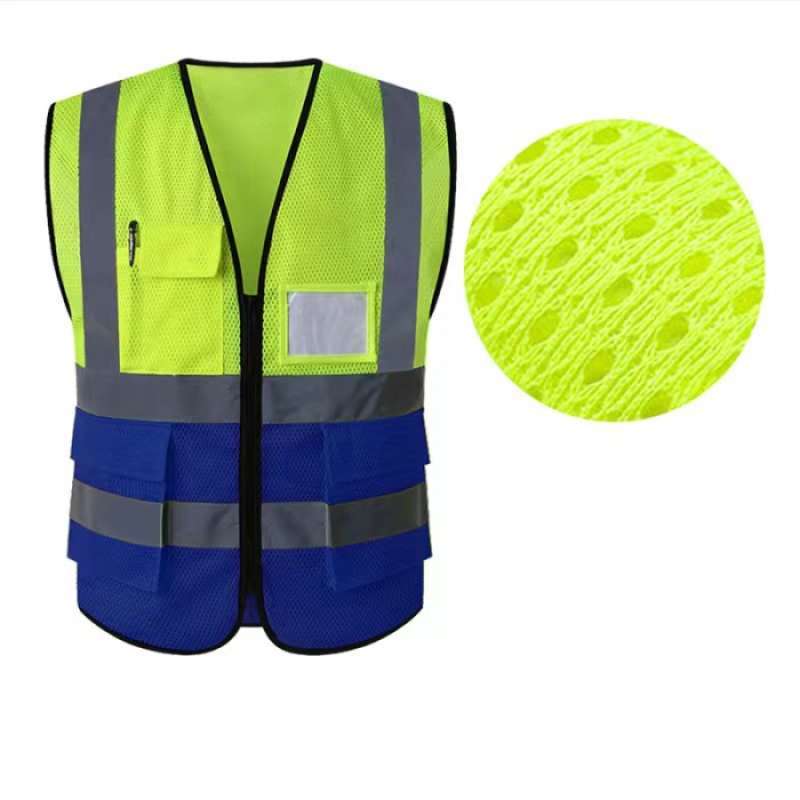 Jual Rompi Safety Kuning Biru / Reflektif Visibilitas Tinggi Keamanan ...