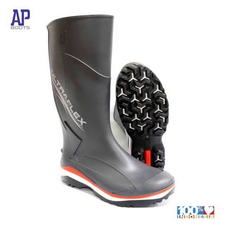 Jual Sepatu Boot Tinggi Ap Boots Ap 2018 Ultraflex Abu Touring Industri ...