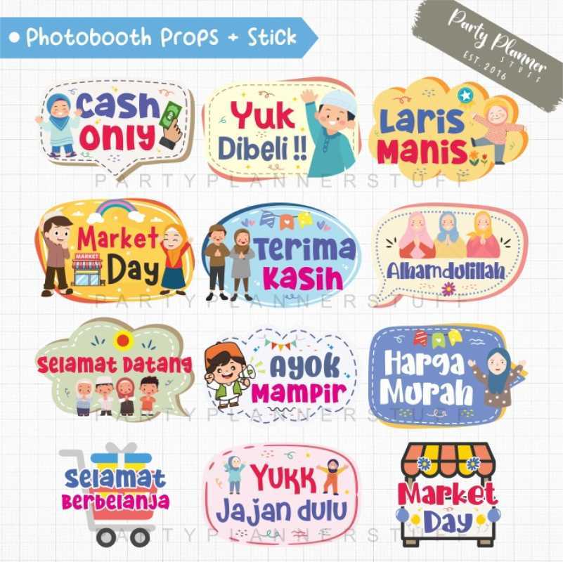 Jual Market Day Props Muslim Fun Props Market Day Acc Foto Market Day ...