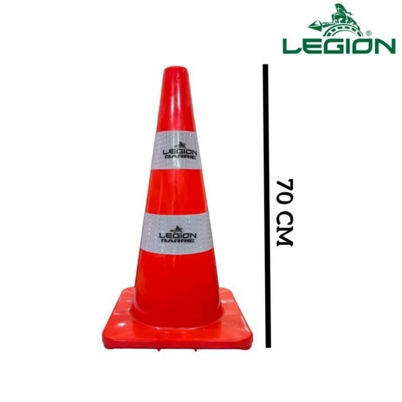 Jual Traffic Cone 70cm Traffic Cone Rubber Hole Kerucut Lalu Lintas ...