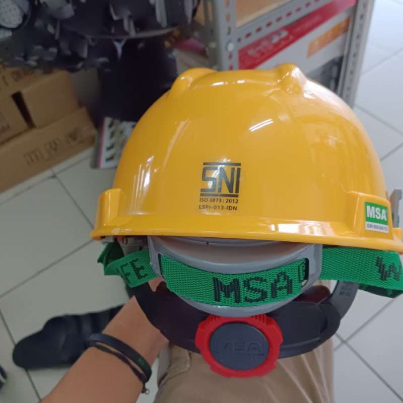 Jual Helm Safety Msa Full Set / Helm Kerja Proyek Warna Kuning - Sni Di ...