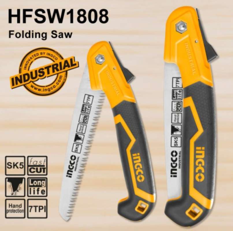 Jual Gergaji Kayu Pipa Lipat Folding Saw Fast Cut Ingco Hfsw1808 Di ...