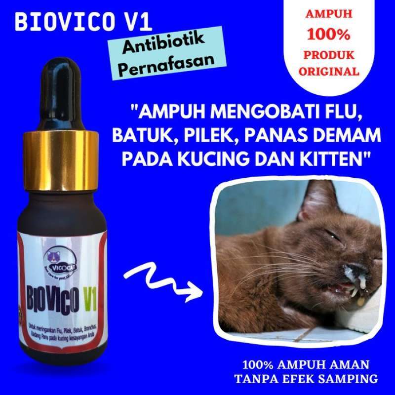 Promo Biovico V1 - Obat Batuk Pilek Flu Kucing Antibiotik - Vgatos ...