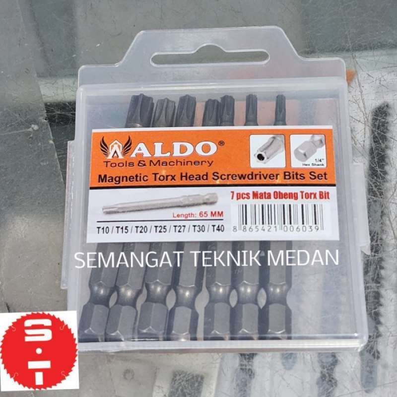 Jual 7pcs Mata Obeng Bintang Torx Bit Set T10-t40 T 10 - 40 Aldo 7 Pcs ...