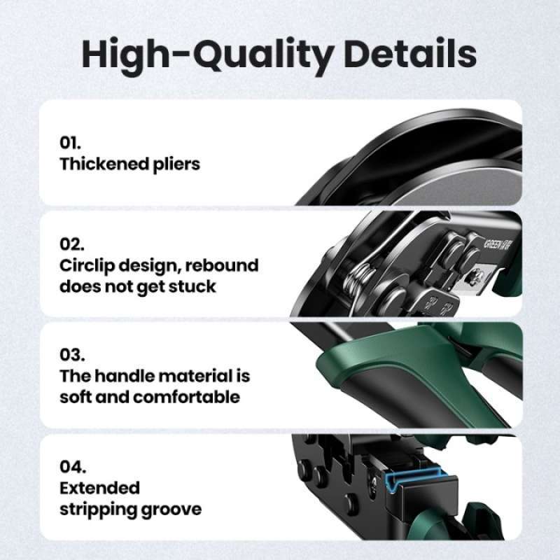 Jual Tang Crimping Tool 8p 6p Rj45 Rj11 Ugreen Alat Potong Kabel Lan ...