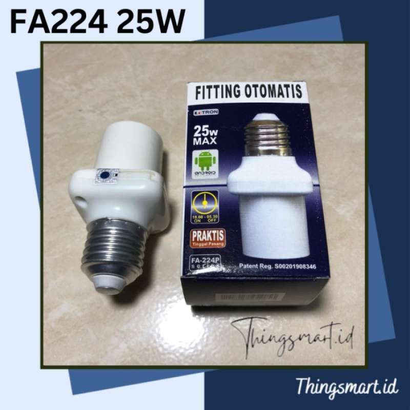 Jual Fa-224 Fitting Lampu Otomatis Timer Waktu Setting On Off Satuan ...