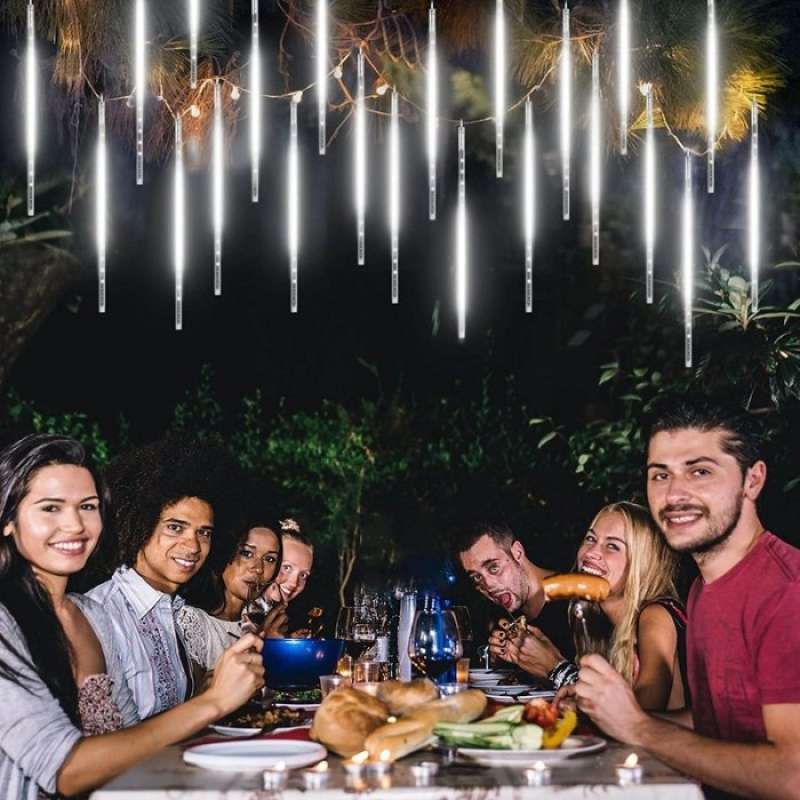 Jual Lbt Lampu Meteor Led Isi 8 Tabung/45cm Lampu Meteor Set 8 Tubes 4 ...