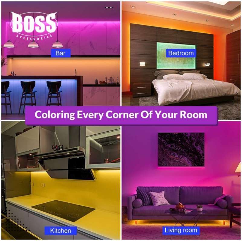 Jual Lampu Led Strip Kamar 4 Meter Rgb Paket Adaptor Remote Di Seller ...