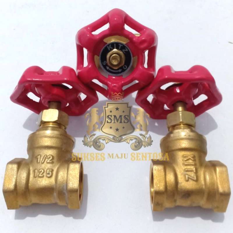 Jual Gate Valve Kuningan Kitz 3/4 / Stop Kran Putar 3/4 Inch Brass Promo - 1/2 Di Seller Aghanim ...