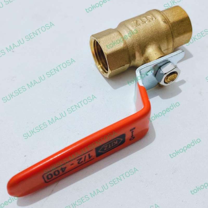 Jual Ball Valve Kuningan Kitz 1/2 / Stop Kran Kuningan 1/2 Inch - 11/4 Inch Di Seller Aghanim ...