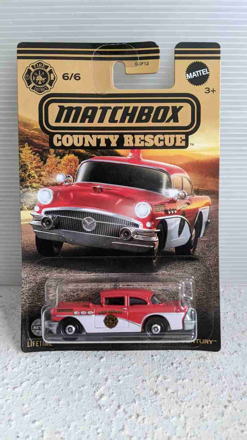 Jual Matchbox County Rescue Mobil Sedan Klasik Fire Chief Polisi 1956 ...