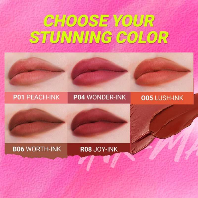 Jual Dazzle Me Ink Matte Lip Cream Lip Stain Matte Long Lasting ...
