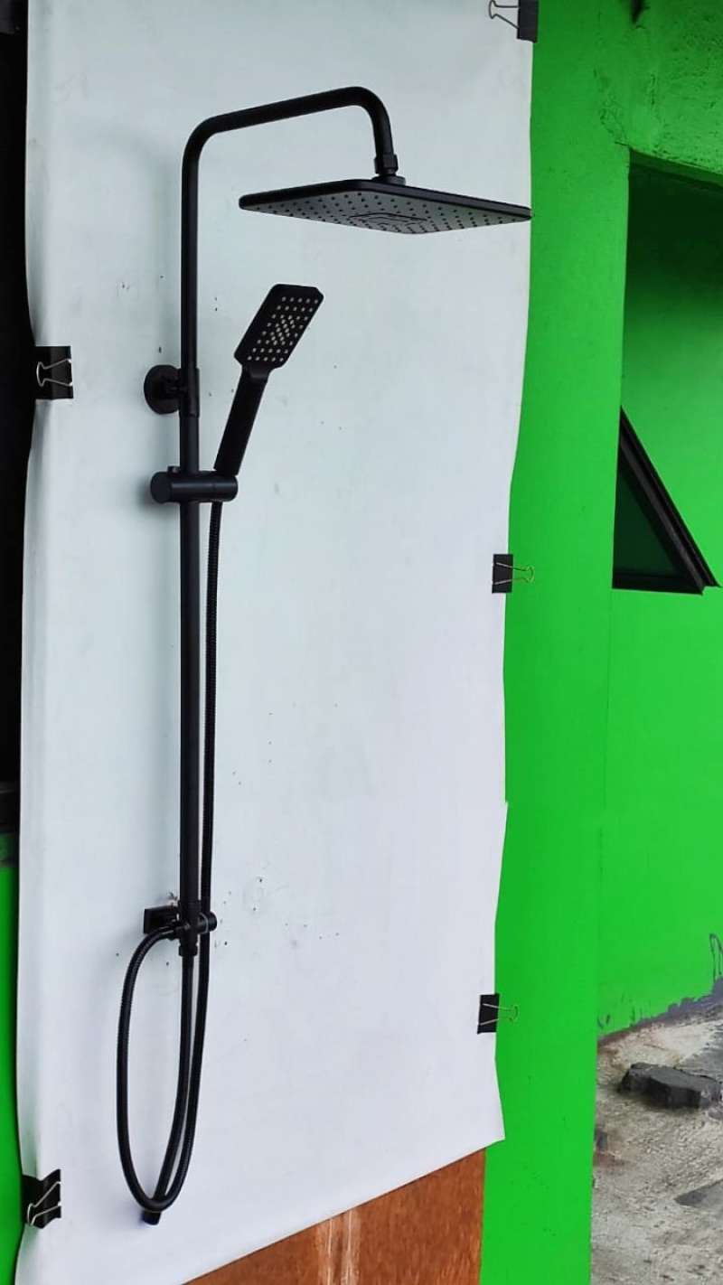 Jual Shower Tiang Set Panas Dingin Hitam / Shower Tiang Colomn Set ...