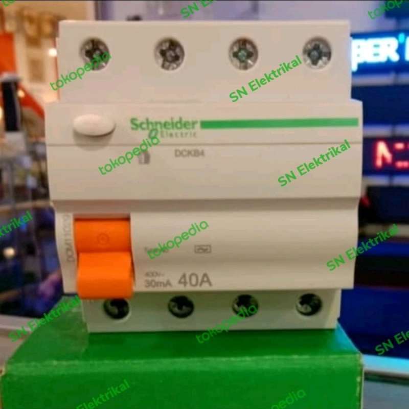 Jual Elcb Rccb Schneider 4p 25a, 40a, 63a Domae Schneider 30ma , 300ma ...
