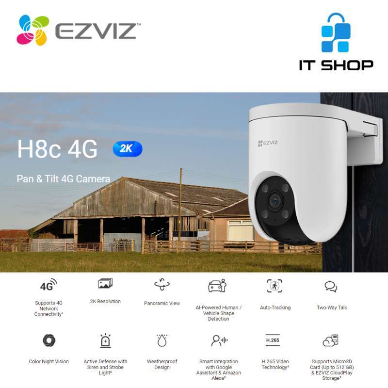 Jual Ezviz H8c 2k Pan & Tilt 4g Camera Di Seller It Shop Official Store - Mojo, Kota Surabaya ...