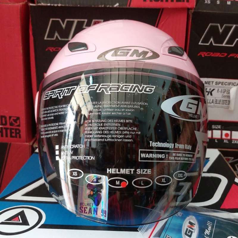 Jual Helm Gm Venus Hijab Series Visor Smoke Half Face Original Sni ...