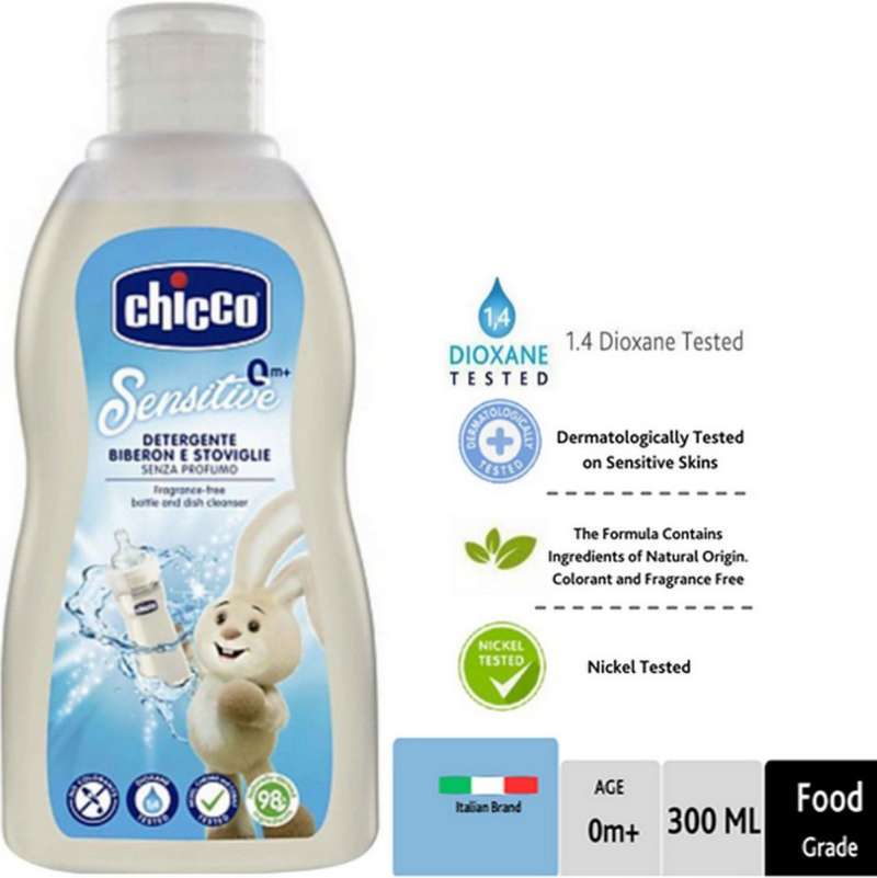 Jual Chicco Liquid Bottle Cleanser 300ml Sabun Cuci Botol Bayi Di ...