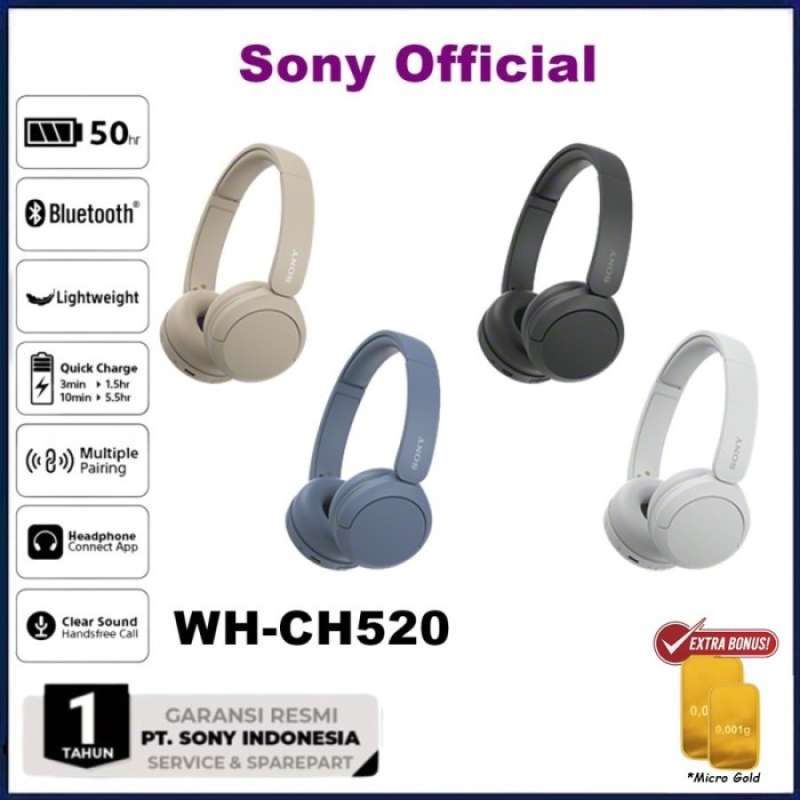 Promo Sony Wh-ch510 Wireless Headphones Wh Ch510 Ch 510 - Black Ch520 ...
