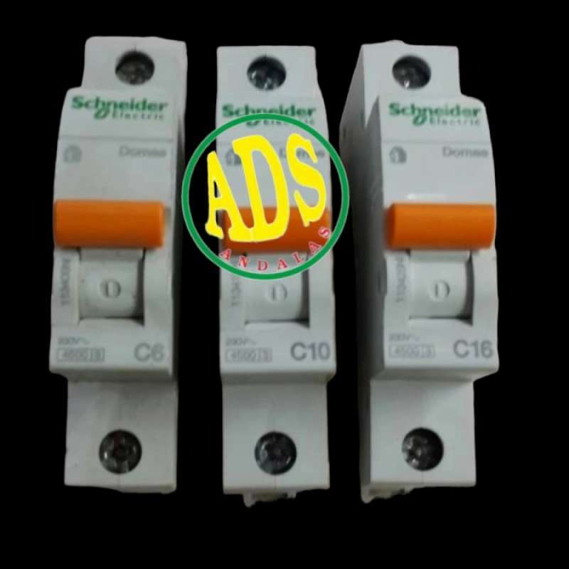 Jual Mcb Schneider Domae 1 Phase Merlin Gerin 2a 4a 6a 10a 16a 20a - 16 Amper Di Seller Aghanim ...