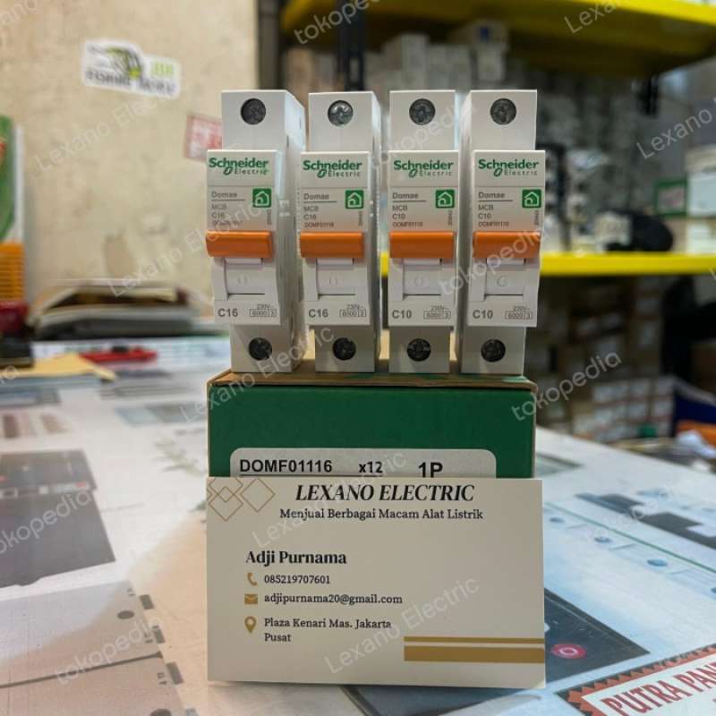 Jual Mcb Domae Schneider New 1p 2a 4a 6a 10a 16a 20a 25a 32a 40a 50a Sni - 10a Di Seller Aghanim ...
