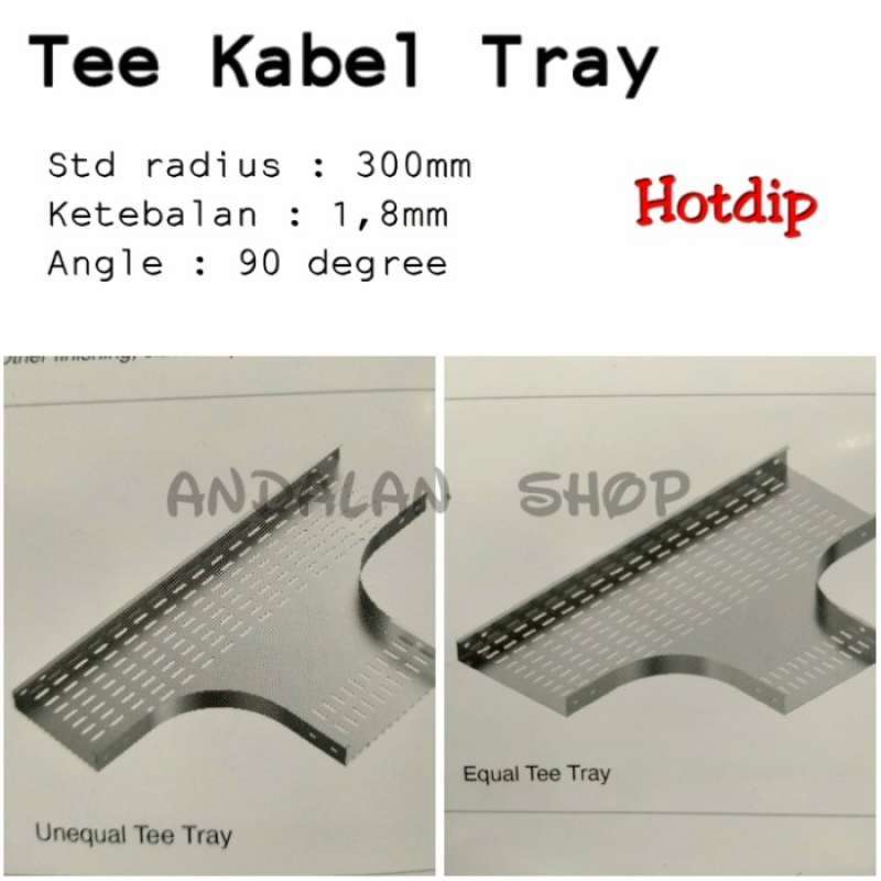 Jual Tee Tray 100 X 50 /tee Kabel Tray/ T Tray 100 X 50 - Equal E ...