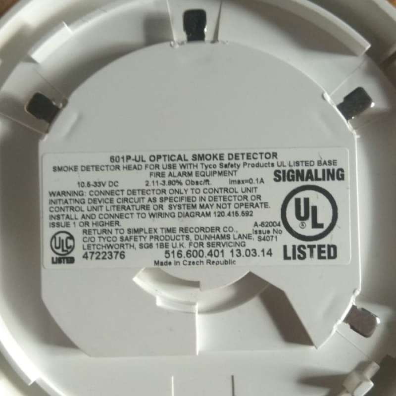 Jual Smoke Detector Simplex 601p-ul + Base Smoke Tyco Simplex ...