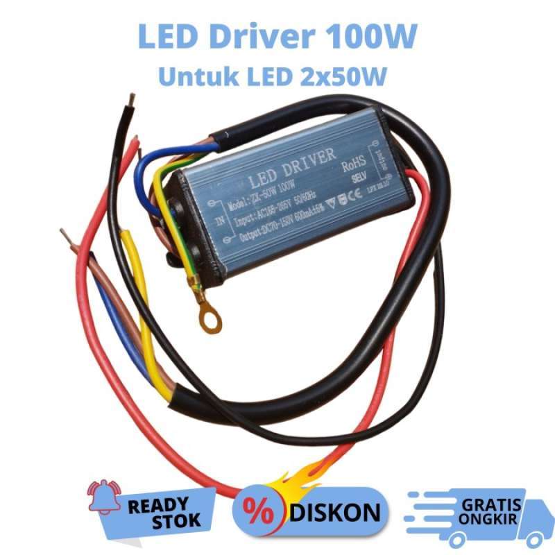 Jual Driver Led 100w 50w Untuk 2x50watt Lampu Sorot Pju Cobra - 50w 300ma Di Seller Shin Store ...