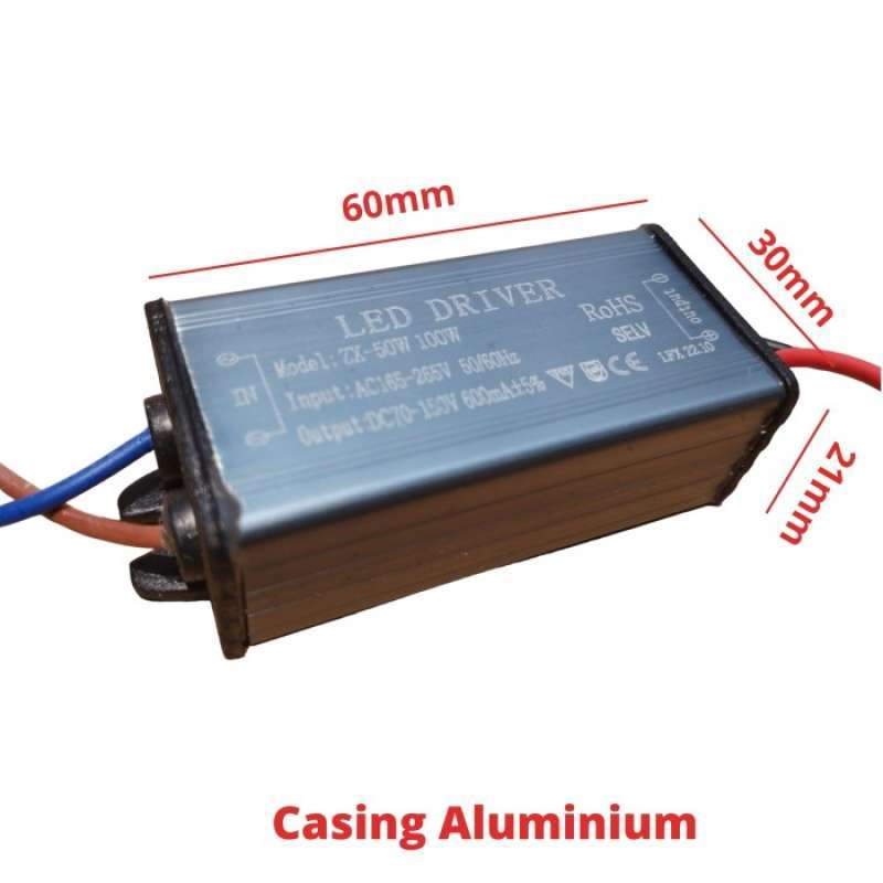 Jual Driver Led 100w 50w Untuk 2x50watt Lampu Sorot Pju Cobra - 50w ...
