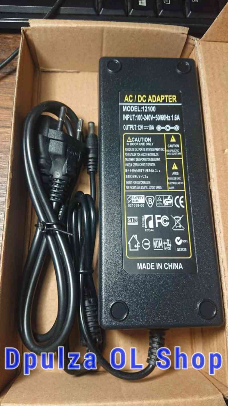 Jual Adaptor Adapter 12v 10a High Quality Ampli Charger Lampu Led Cctv Dll Di Seller Shin Store ...