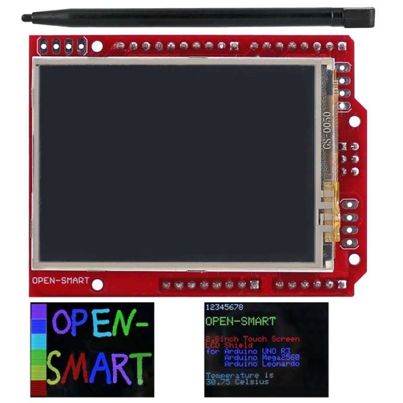Jual 24 Tft Lcd Display Module Touch Screen Shield For Arduino Uno